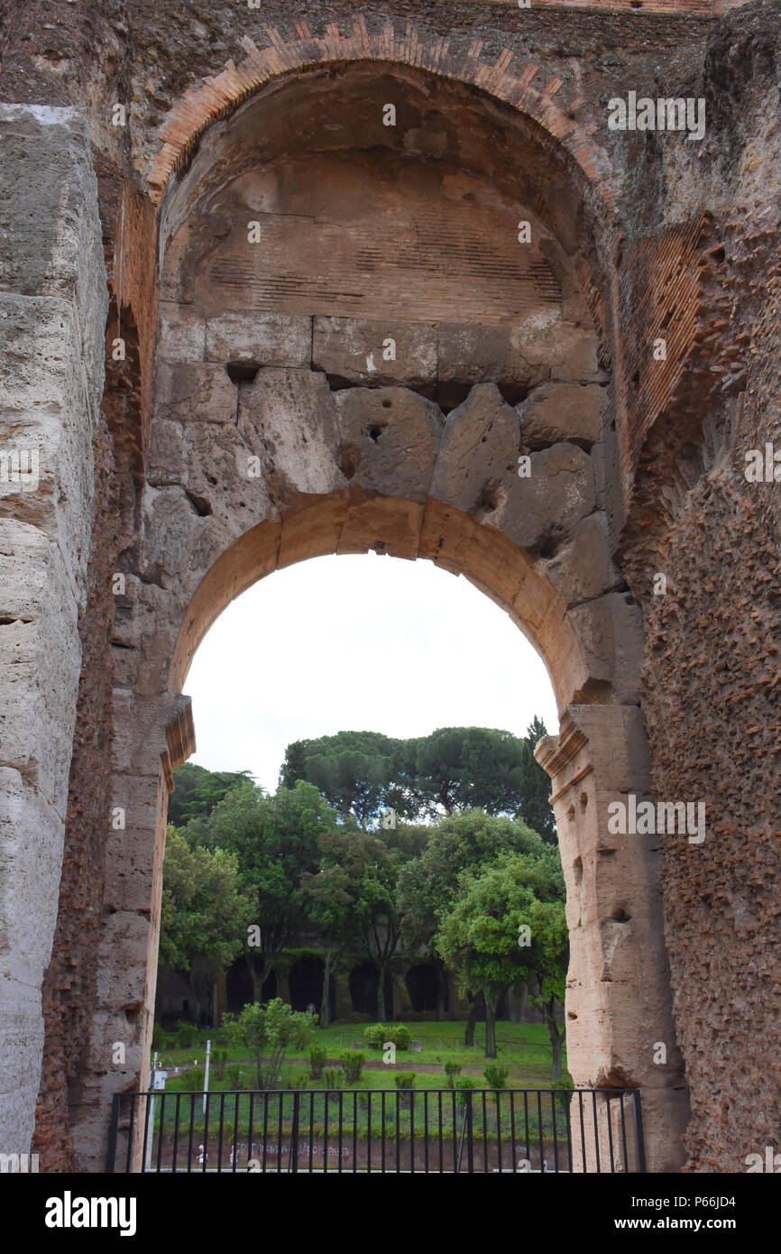 Rome, panorama from the Colosseum Stock Photo - Alamy