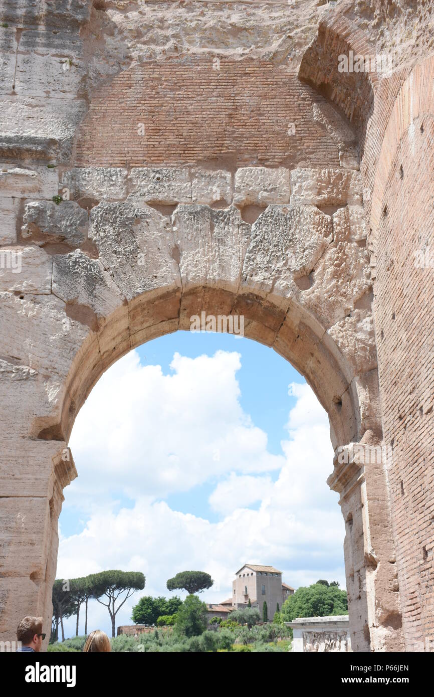 Rome, panorama from the Colosseum Stock Photo - Alamy