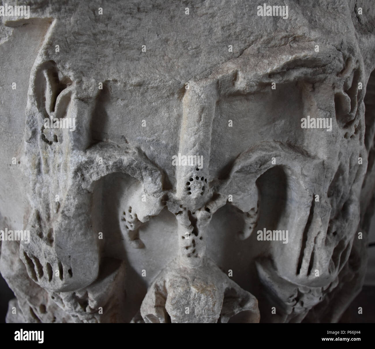 Italy, Rome, Colosseum. View of internal and external architectures ...