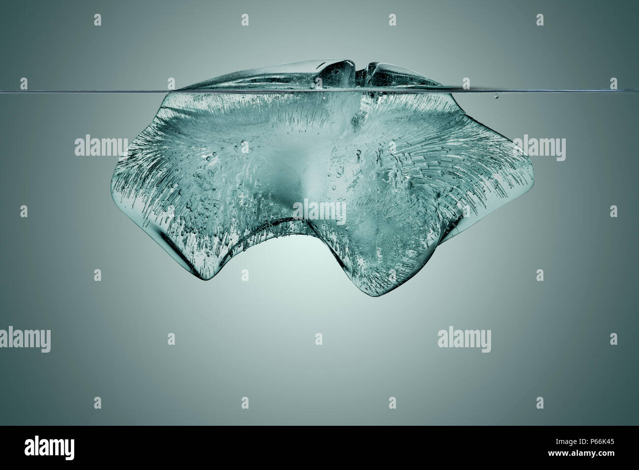block of ice with underwater view with clipping path Stock Photo - Alamy