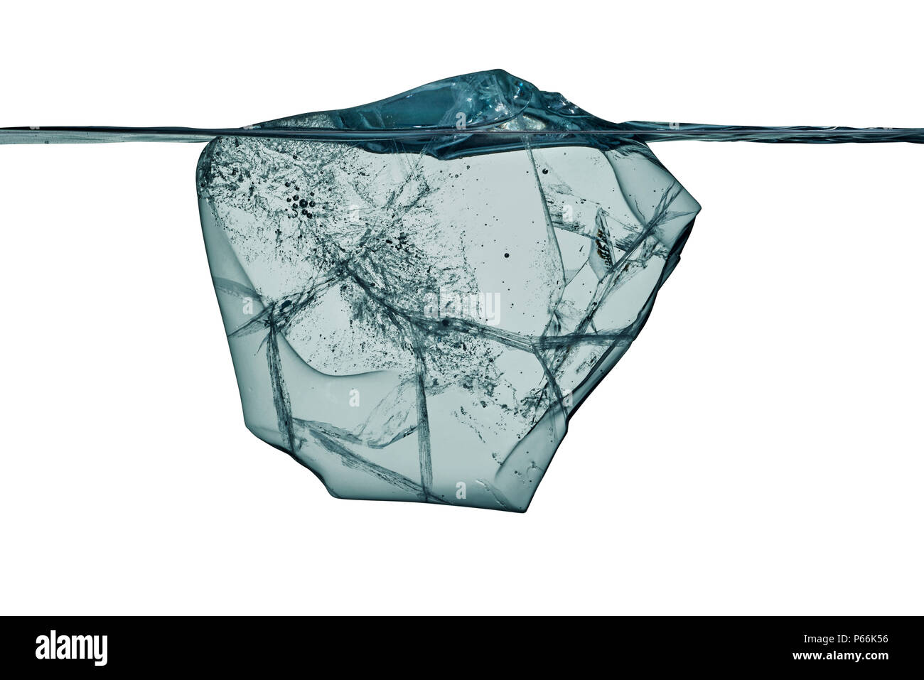 block of ice with underwater view with clipping path Stock Photo - Alamy
