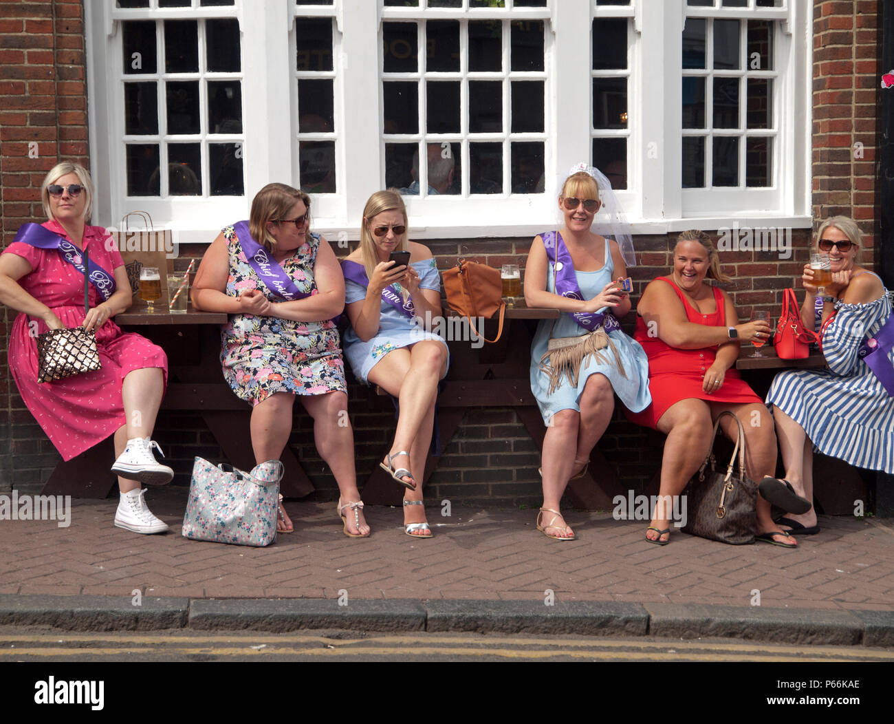 Girls on hen night in hi-res stock photography and images - Alamy