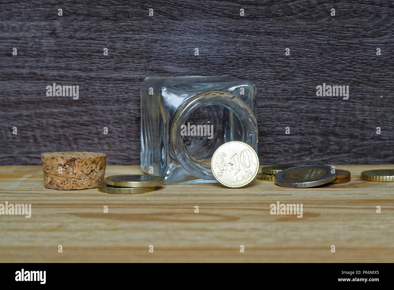 Idea in business casual stacking money as concept for success or ...