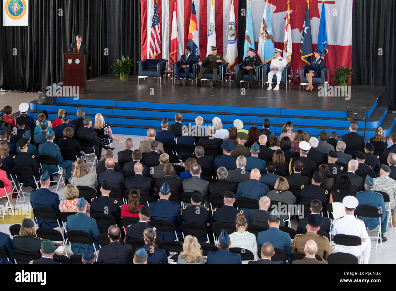 U.S. Secretary of Defense Ashton B. Carter provides remarks during the ...