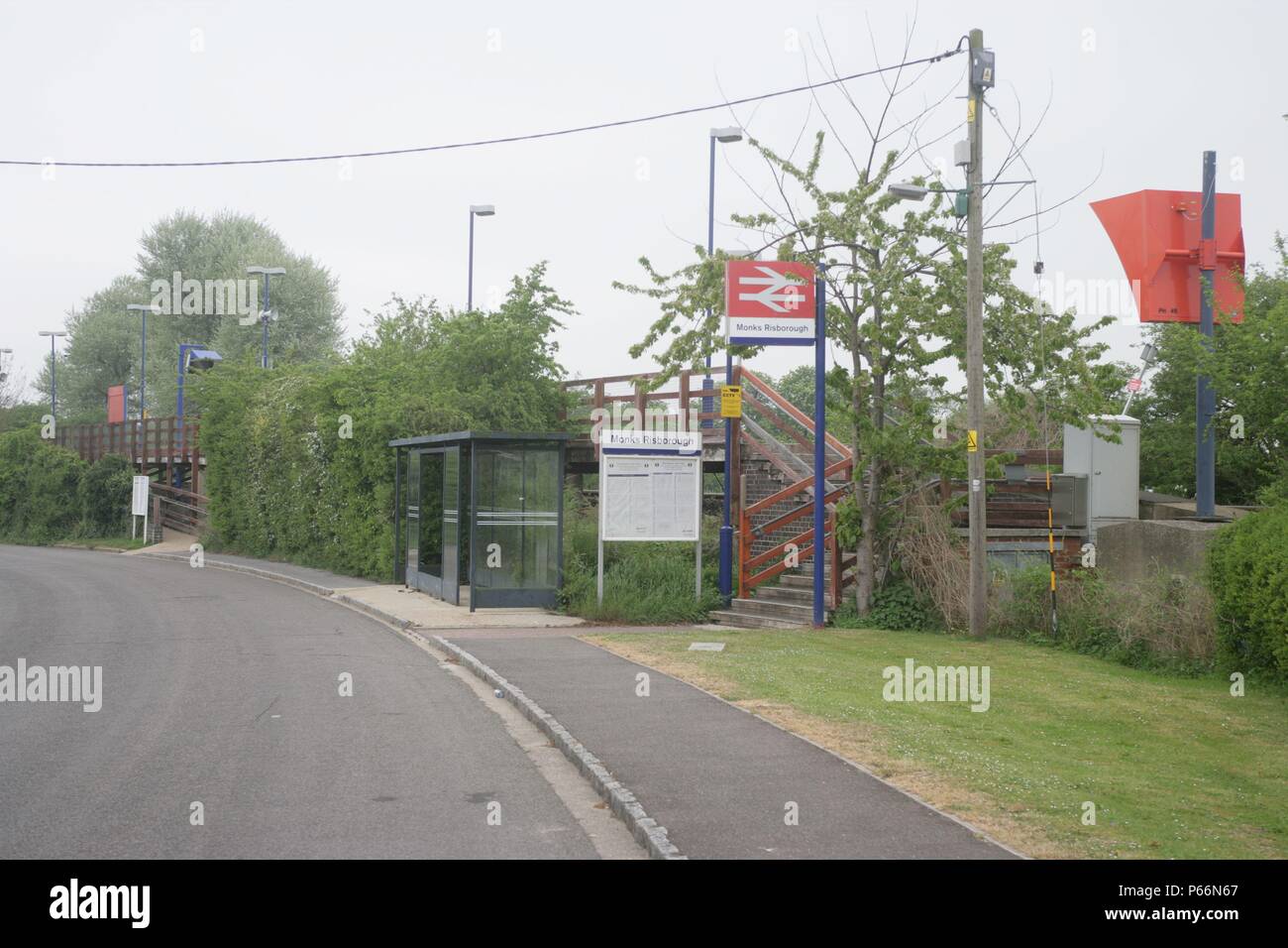 Entrance to Monks Risborough station, Buckinghamshire. 2007 Stock Photo ...
