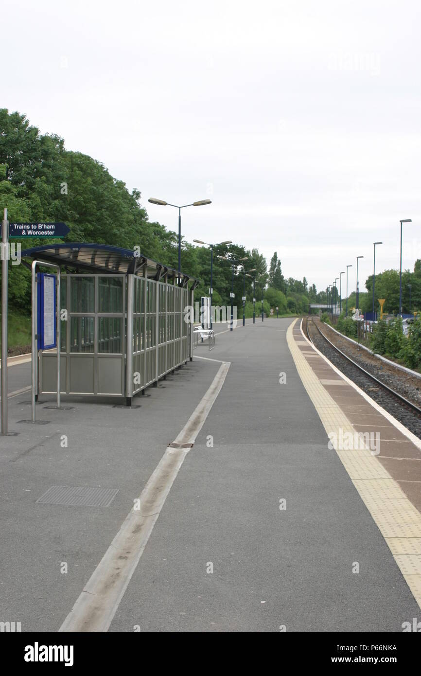 General platform view of Acocks Green station, Birmingham showing ...