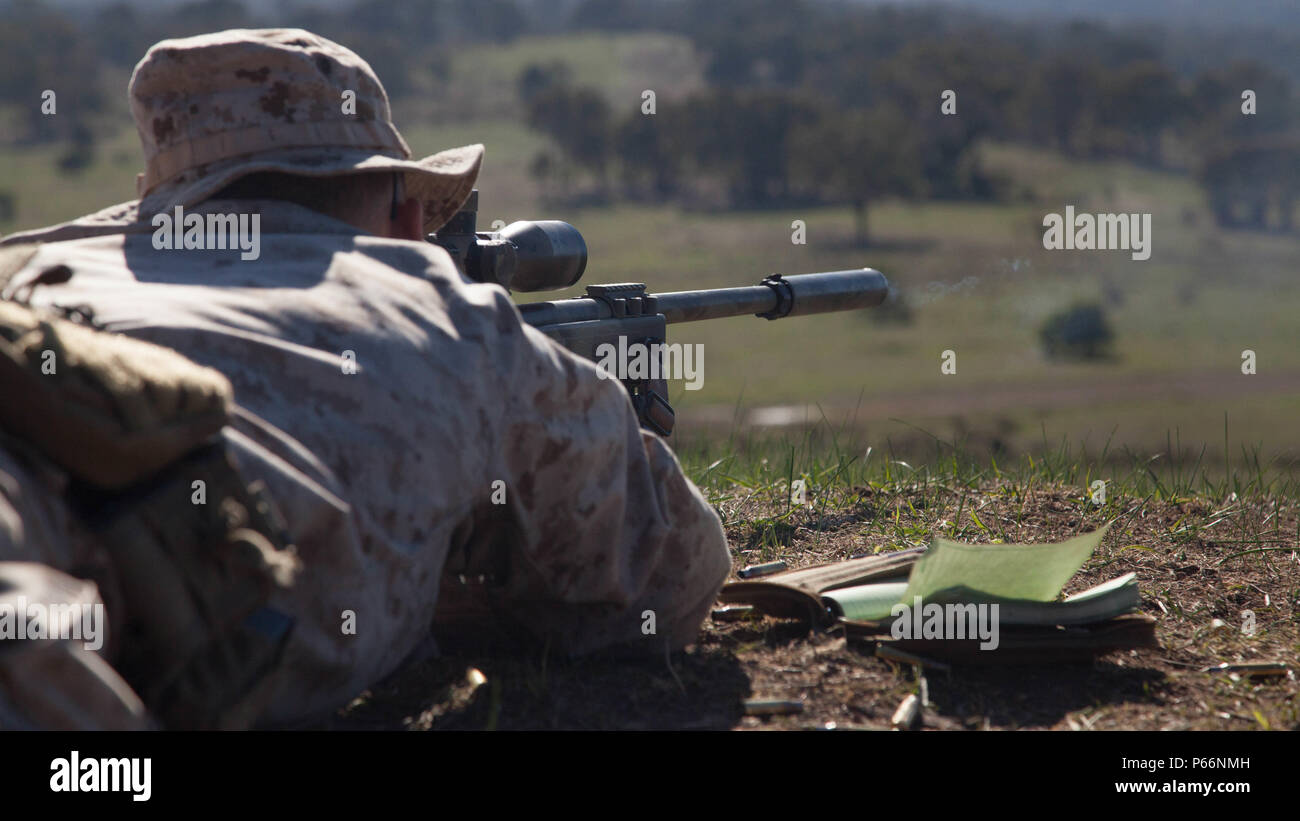 Cpl. John Luze, a competitor with the Marine Corps Shooting Team, fires ...