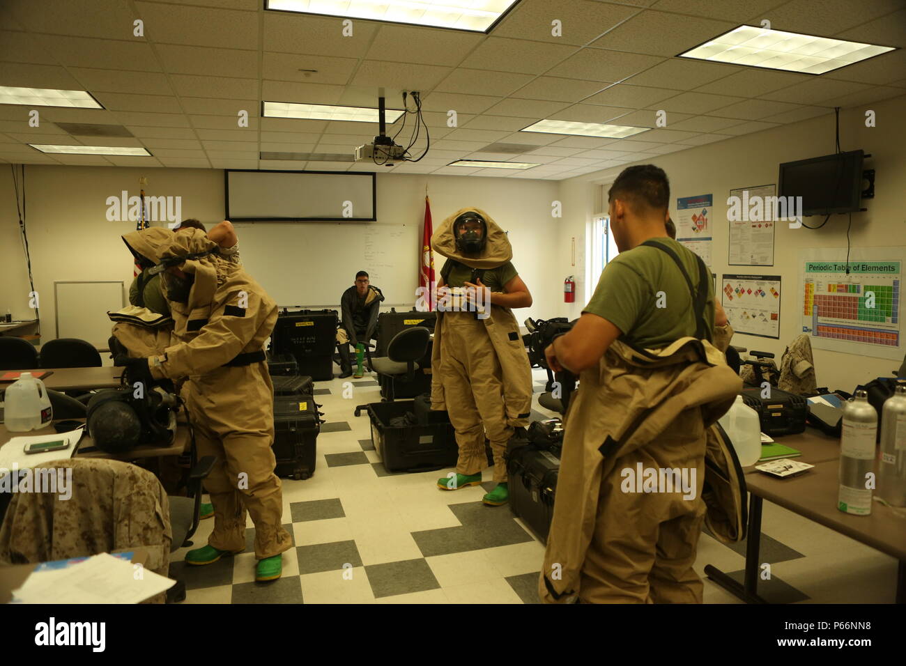 Marines with the Chemical Biological Radiological and Nuclear (CBRN ...