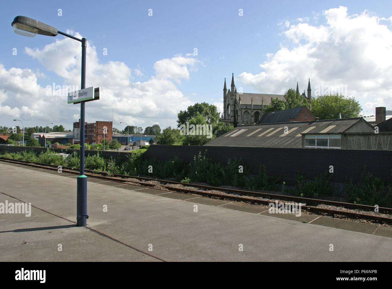 General platform view of Bordesley station, Birmingham. 2007 Stock ...