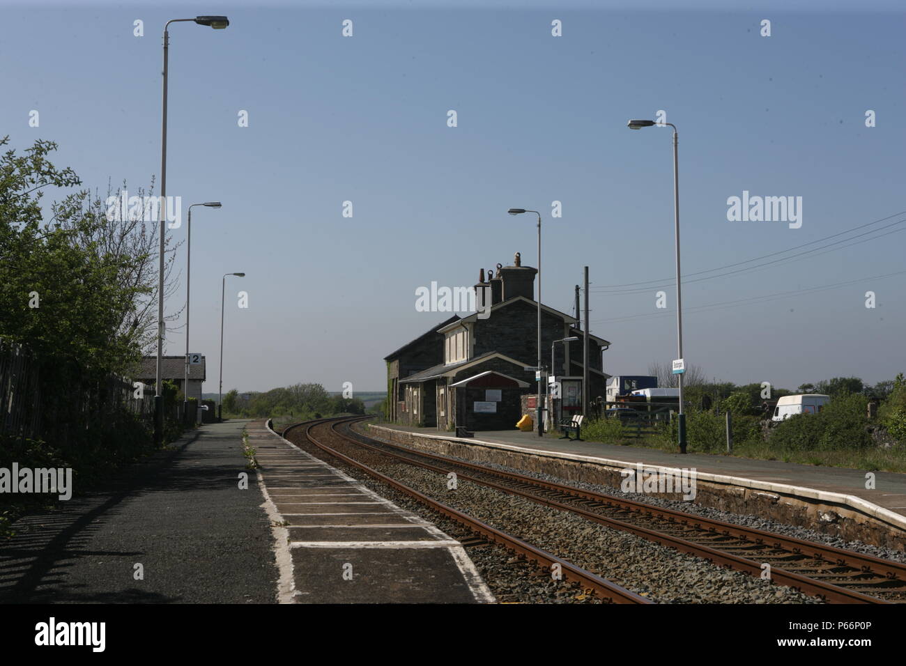 General view of Bodorgan station, Anglesey. 2007 Stock Photo - Alamy