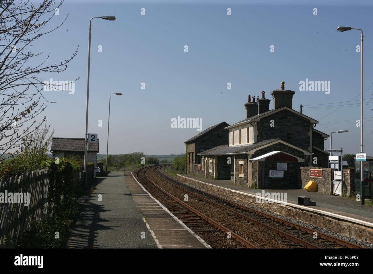 General view of Bodorgan station, Anglesey. 2007 Stock Photo - Alamy