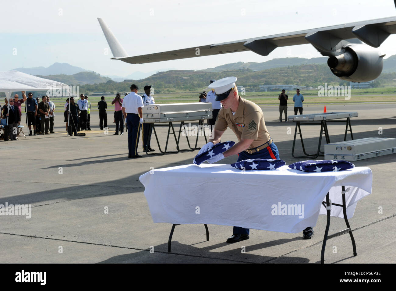 U.S. Marine Sgt. Brandon Rose, assigned to the Defense POW/MIA ...