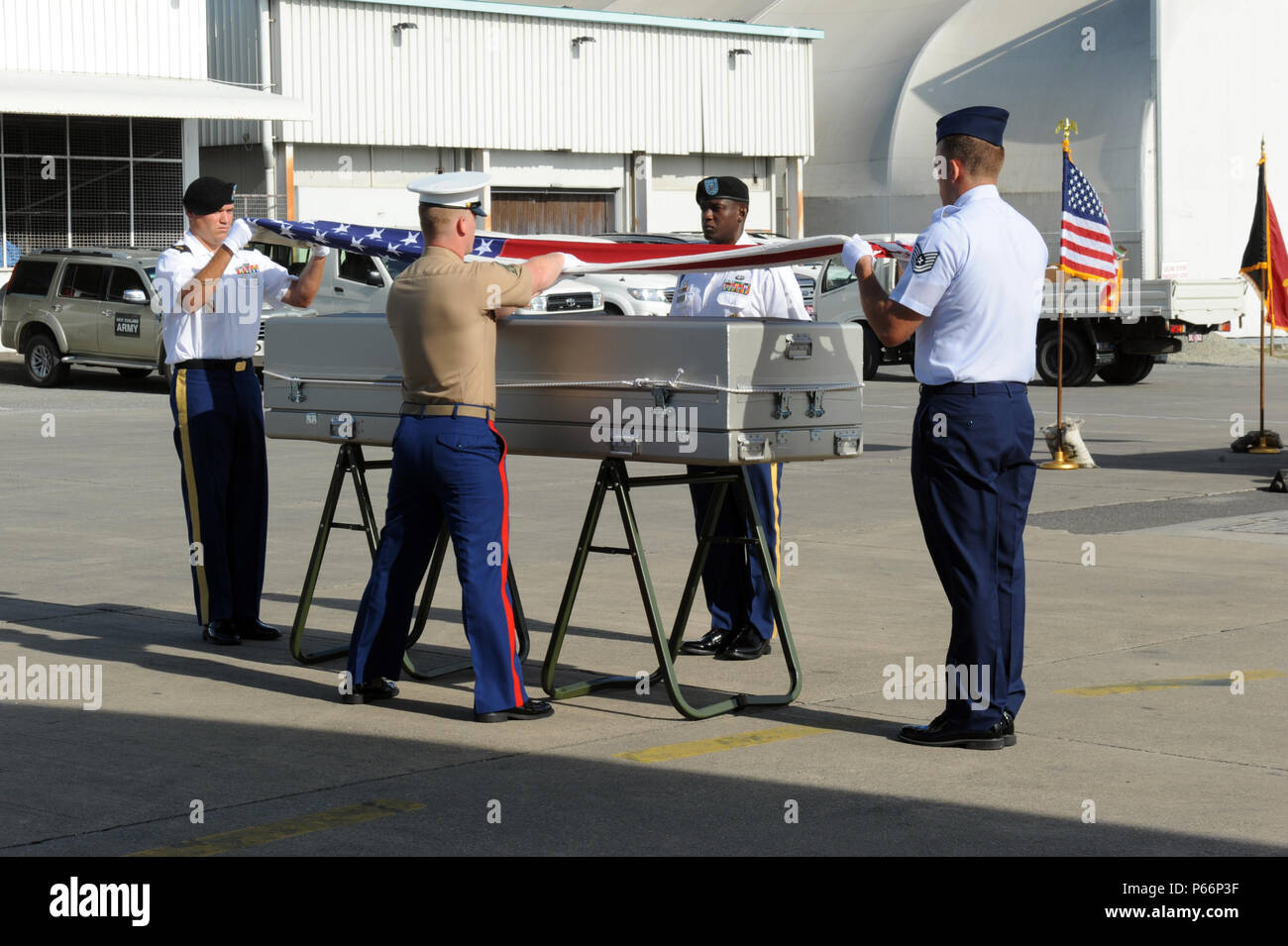 U.S. Marine Sgt. Brandon Rose, assigned to the Defense POW/MIA ...