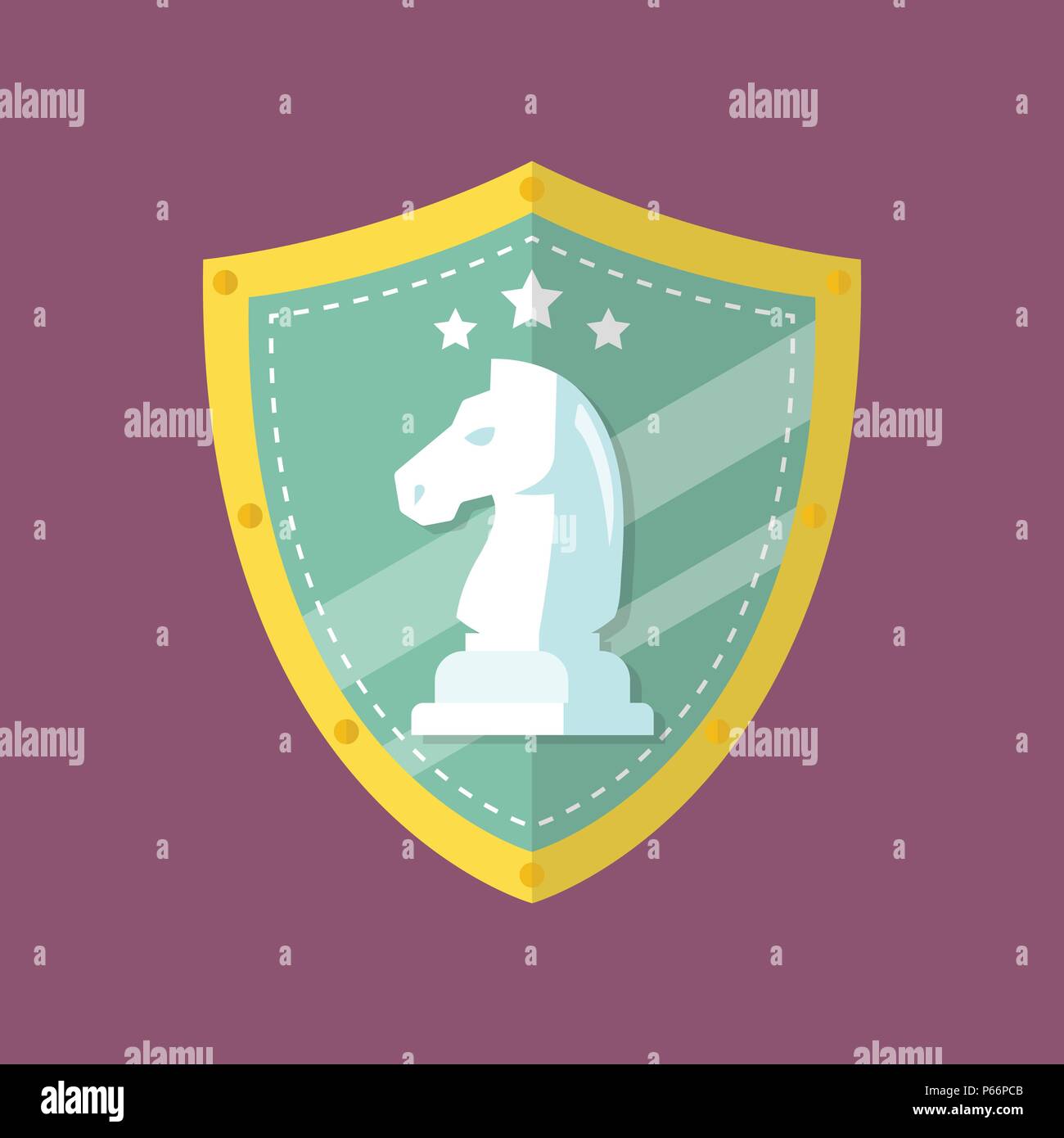 Chess knight logo hi-res stock photography and images - Alamy