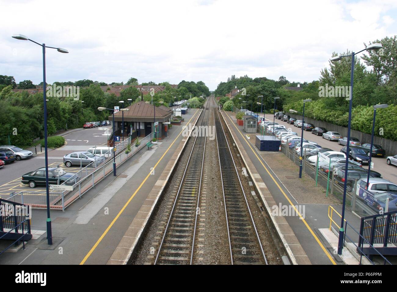 General view of Widney Manor station, West Midlands, from the ...