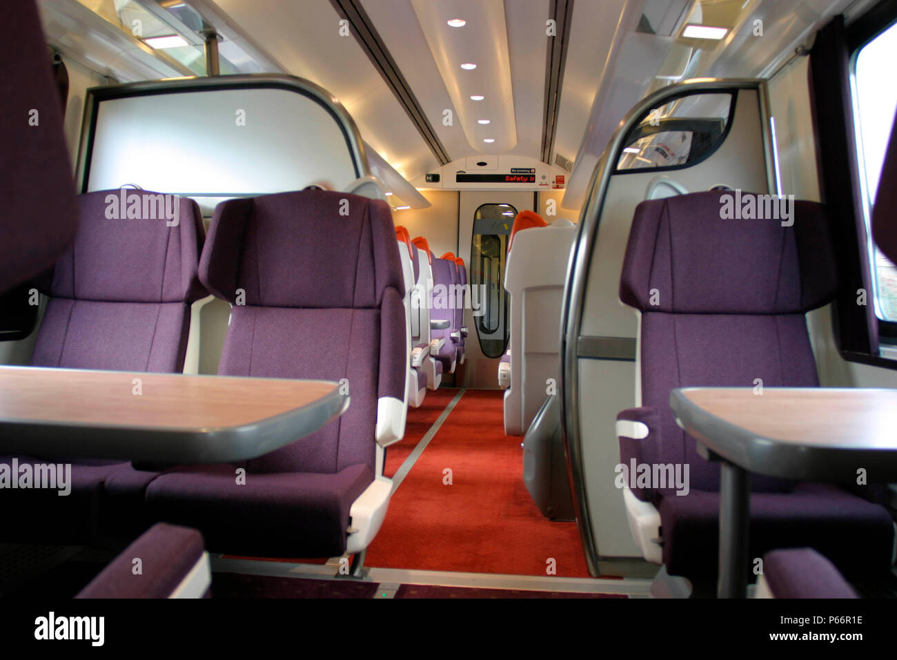 Interior of Midland Main Line Meridian, First Class. 2004 Stock Photo ...