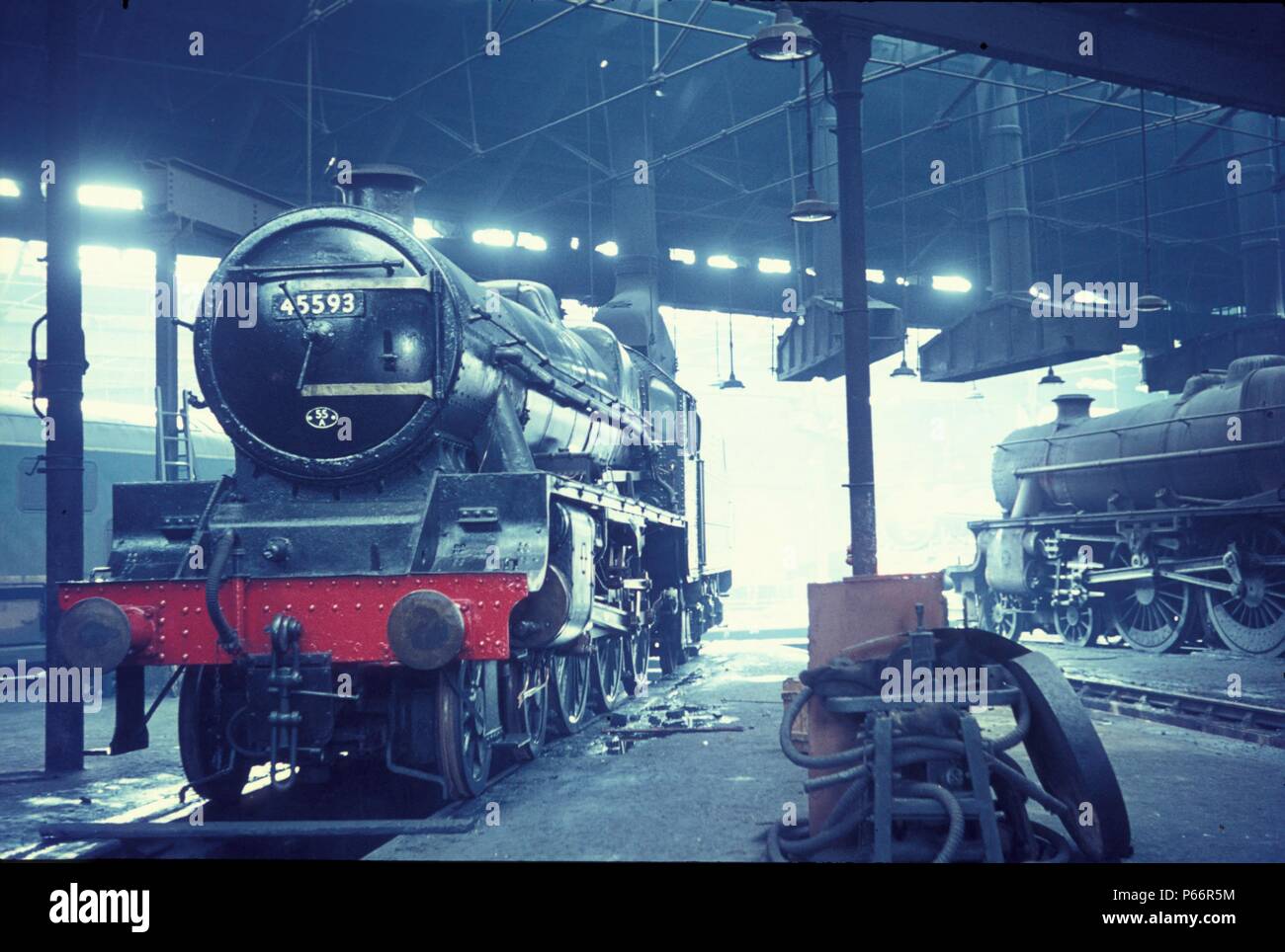 Leeds Holbeck Locomotive shed on 6th November 1966, shortly before ...
