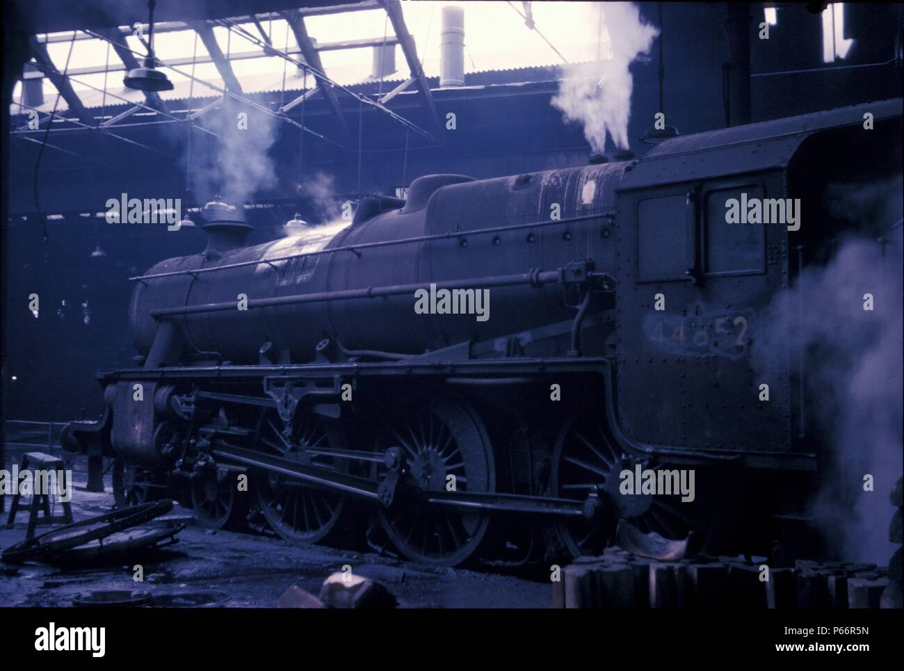 Leeds Holbeck locomotive shed on 6thNovember 1966, shortly before ...