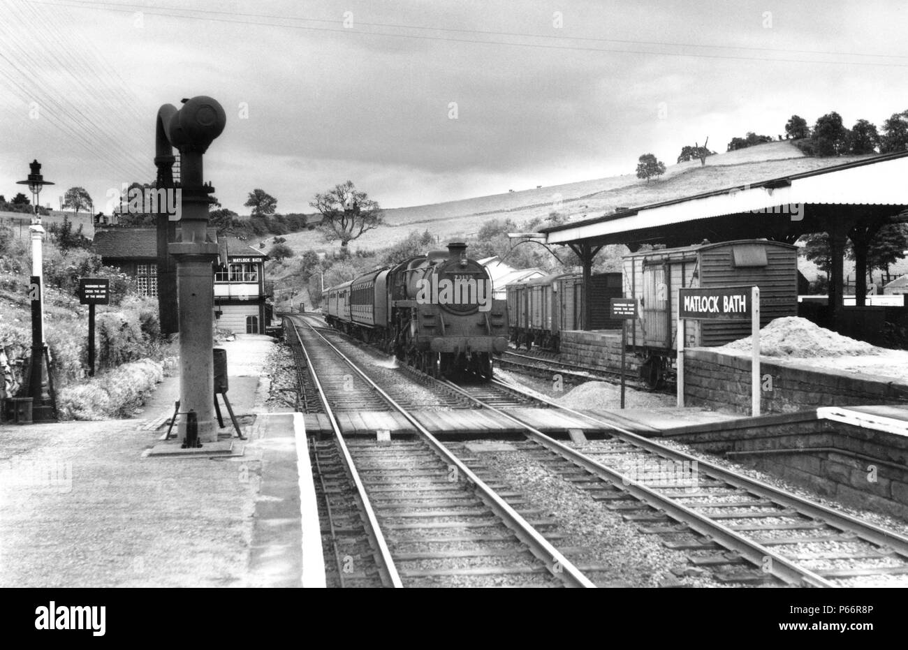 Matlock Bath on the Midland Railway looking north west. The through ...
