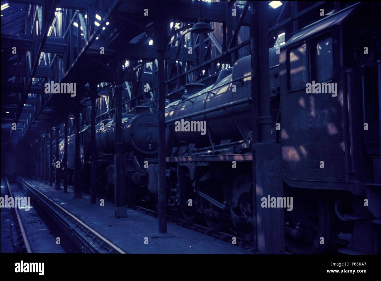 Mottles at Patricroft steam shed, Manchester following closure, with an ...