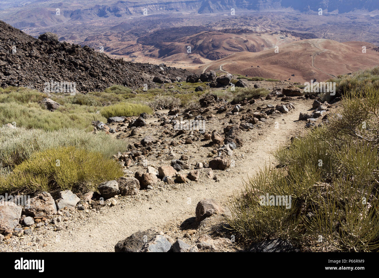 volcanic landscape in tenerife Stock Photo - Alamy