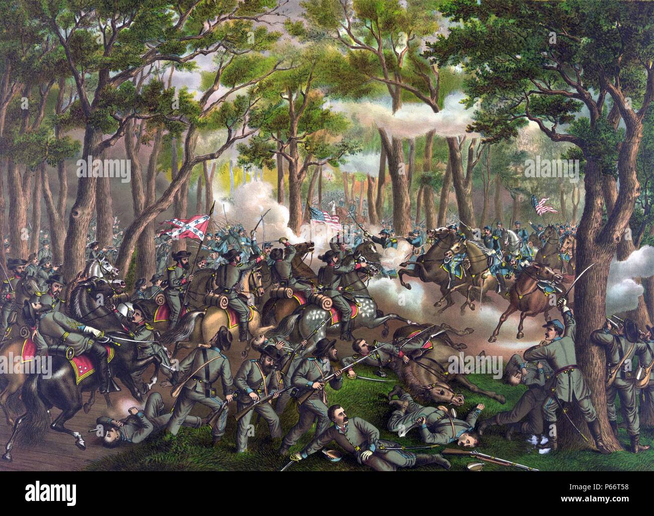 Battle Of The Wilderness Civil War Map