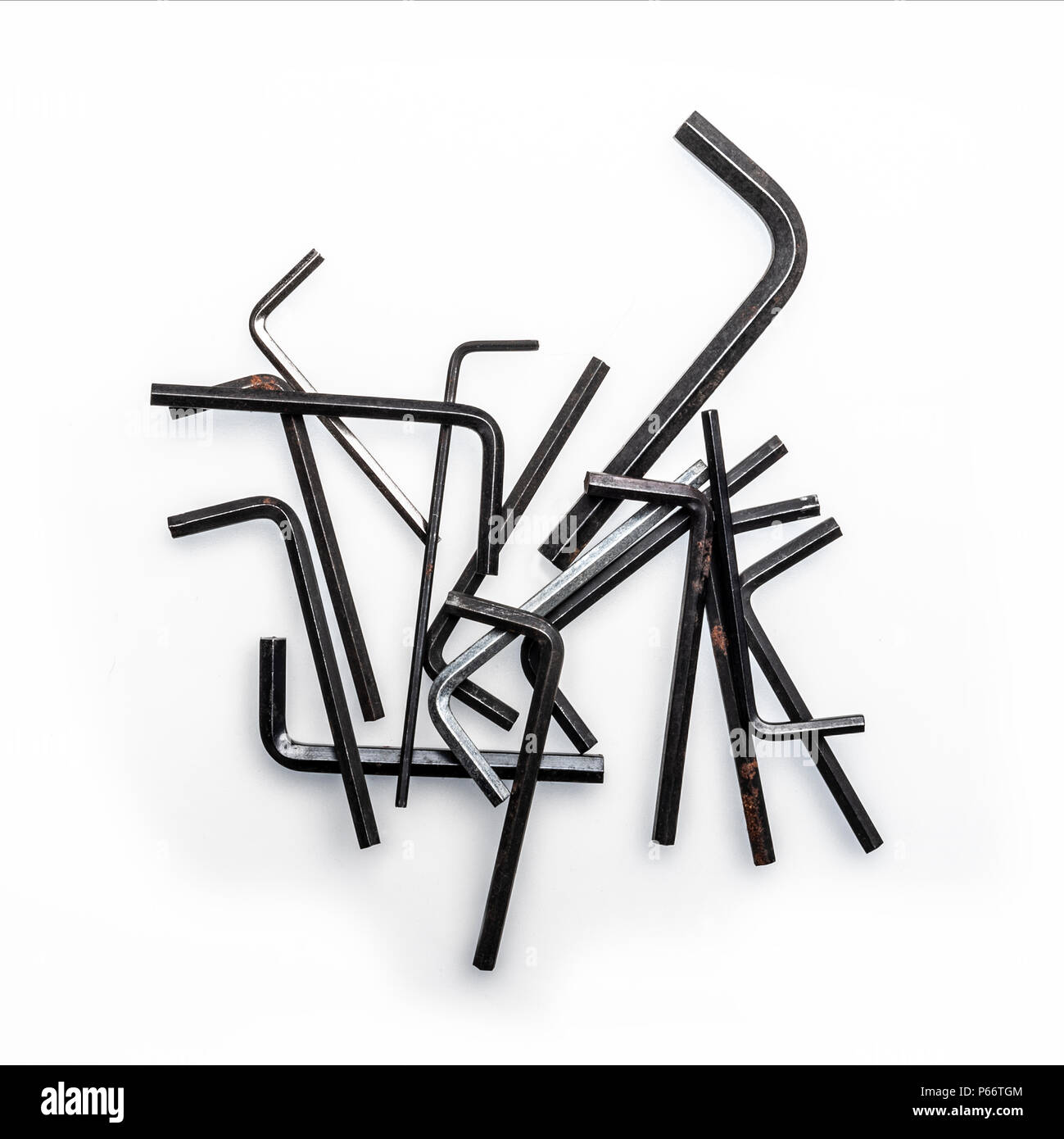 Allen wrench set chrome Cut Out Stock Images & Pictures - Alamy