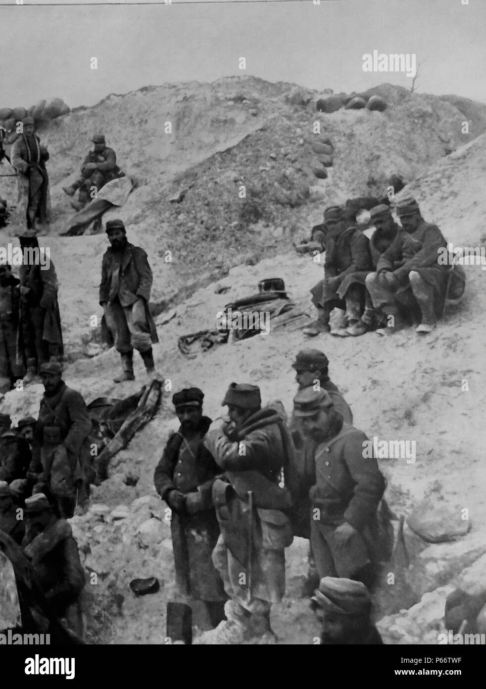 Germantrenchandbunker World War I Trench Warfare A Trench Of First