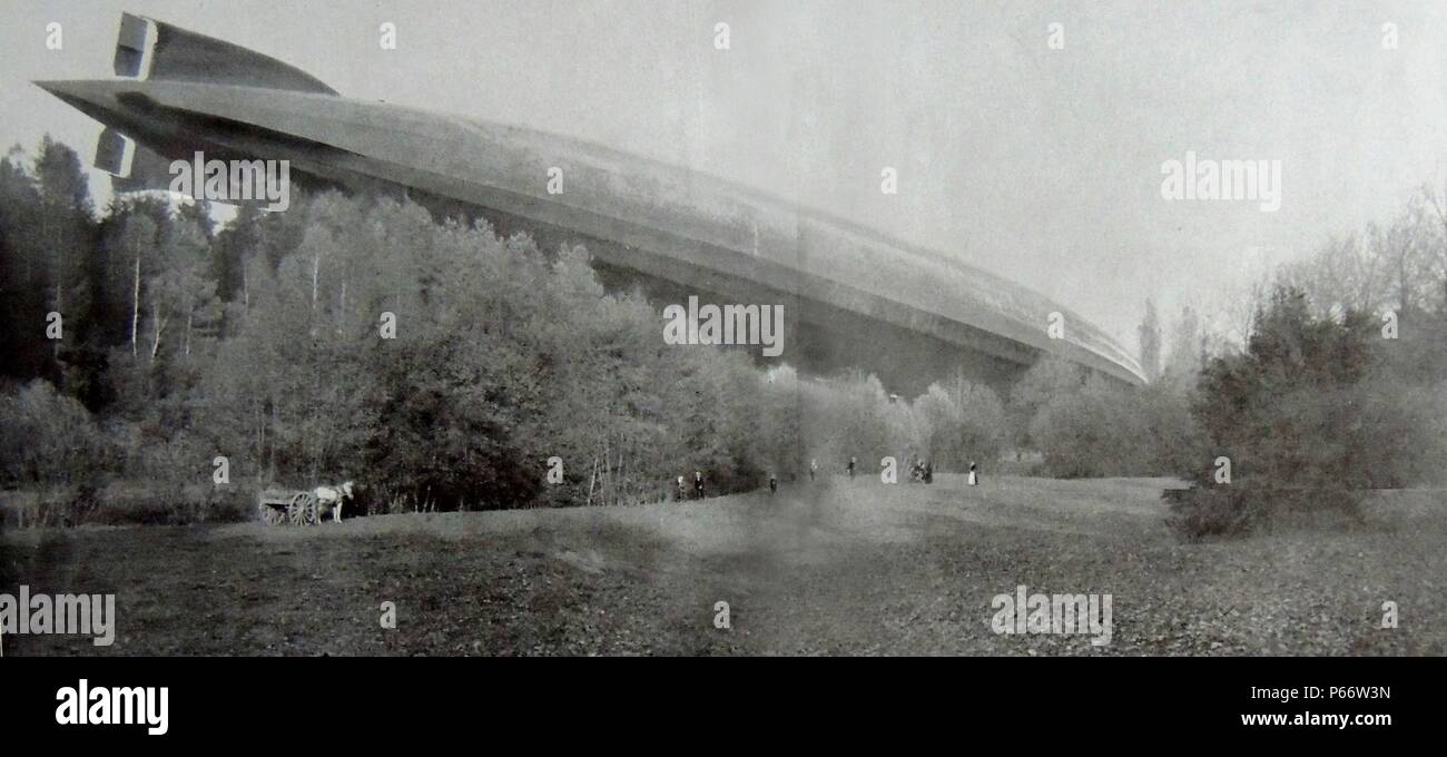 German Zeppelin L-45 Airship crashes in France during world war One ...