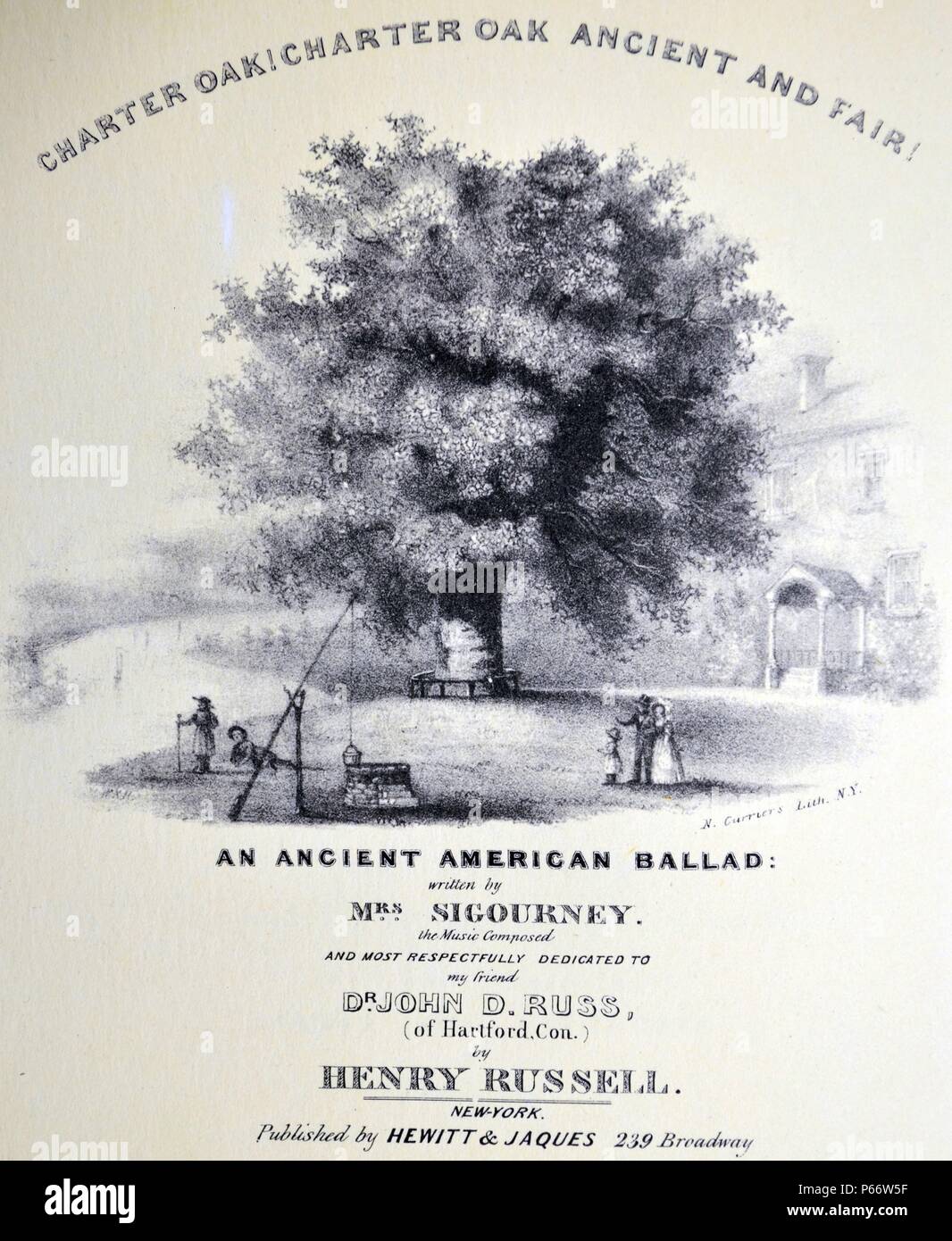 Currier & Ives Illustration 19th Century. Charter Oak! Charter Oak ...