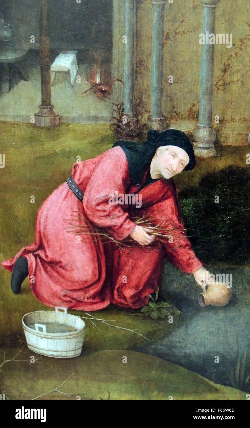 Detail from the Adoration of the Magi (Triptych attributed to Hieronymus Bosch or his studio ...