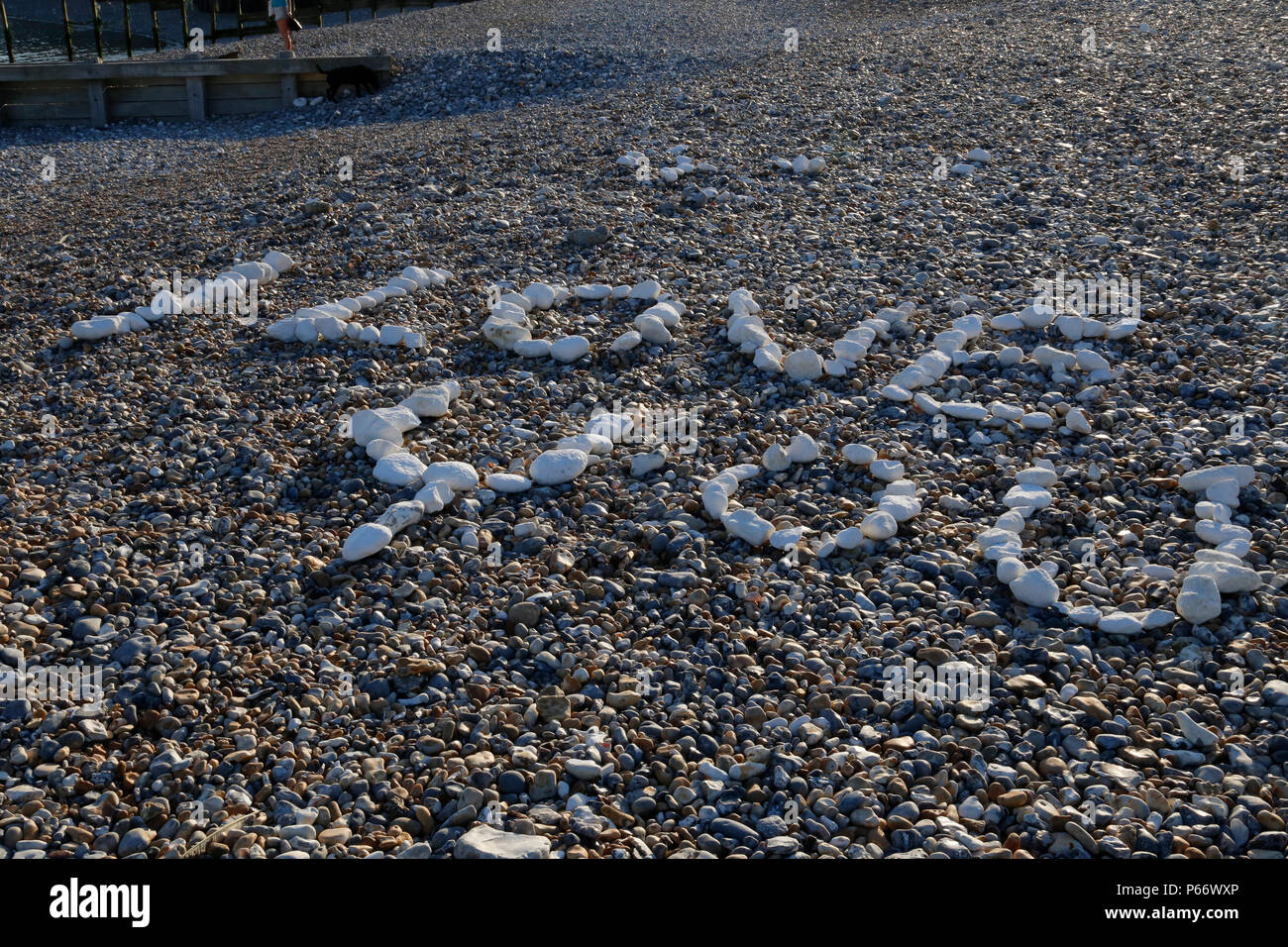 I Love You written in pebbles Stock Photo - Alamy