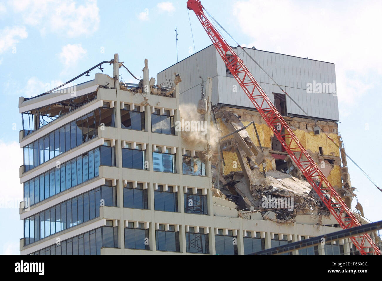 Wrecked Office Building
