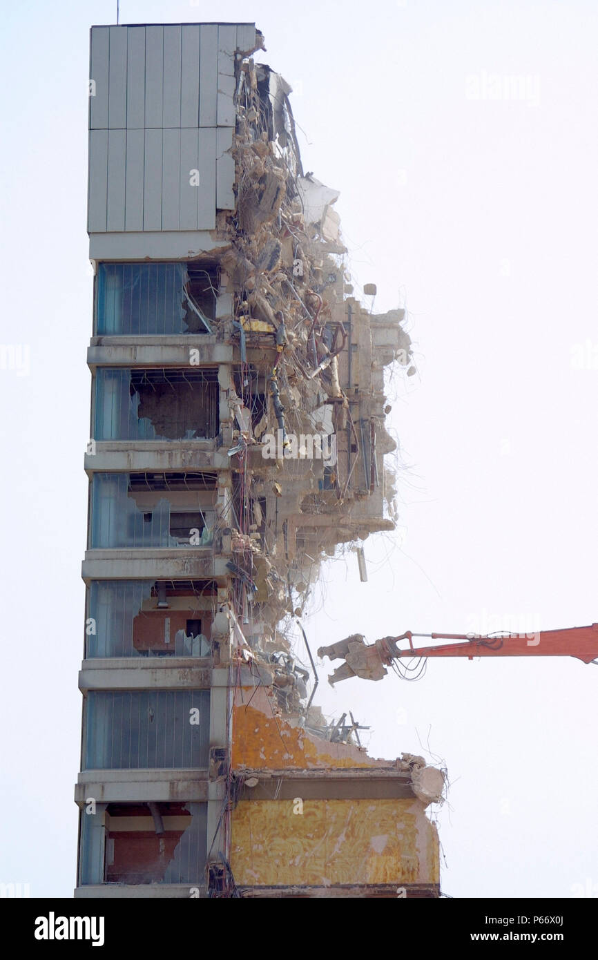 Demolition of an office building Stock Photo - Alamy