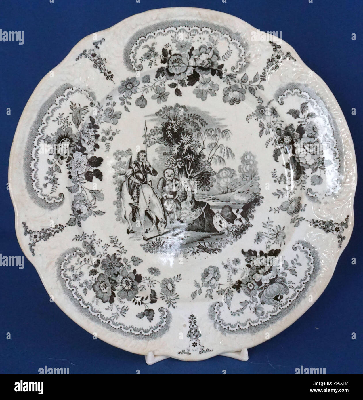 Brameld Rockingham Antique British Porcelain Don Quixote Pattern Stock ...