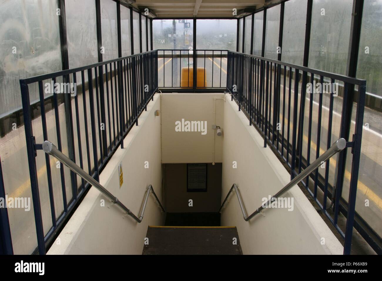 Access to pedestrian subway from the platform at Dudley Port station ...