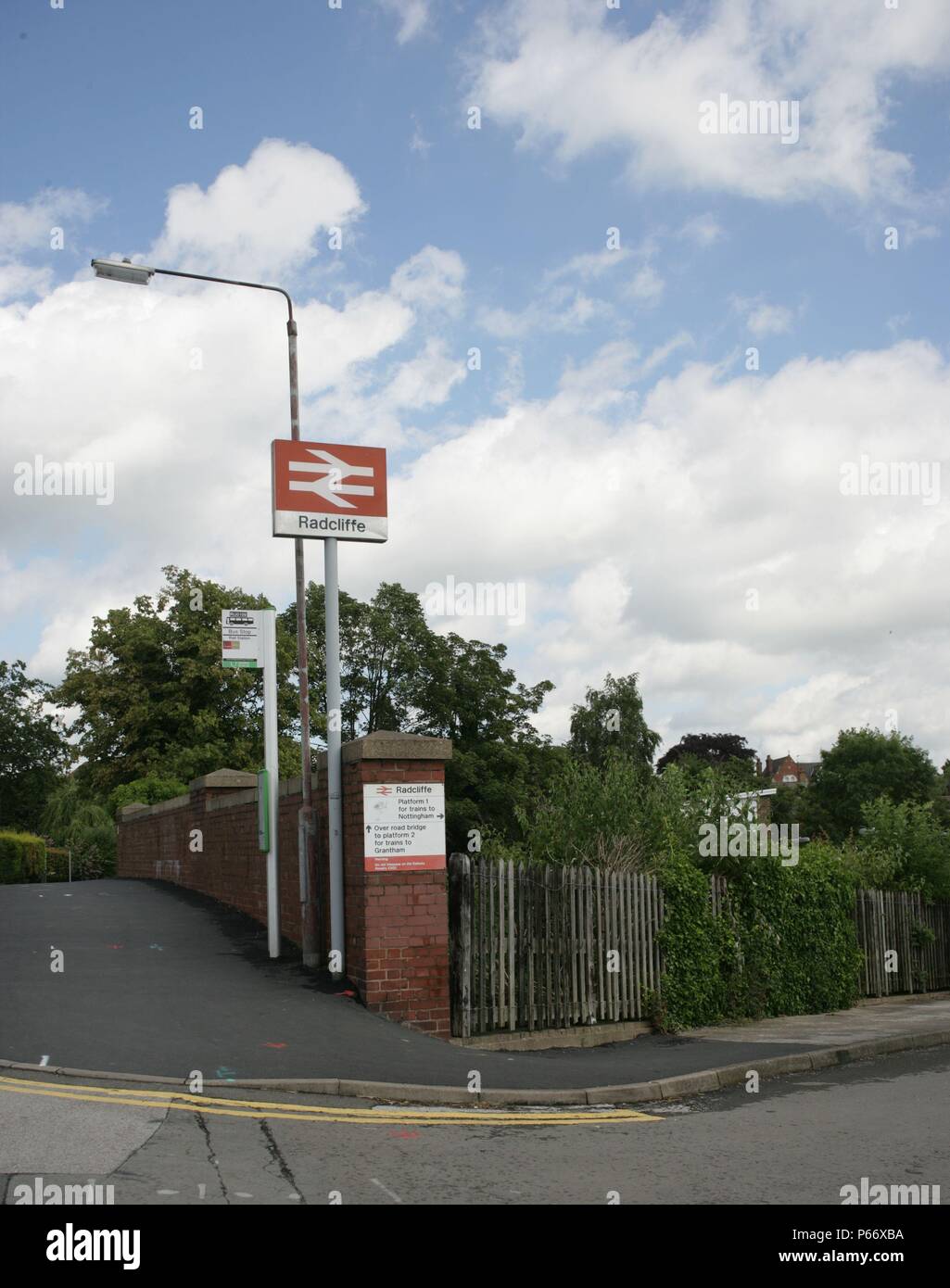 Access to Radcliffe station, Nottinghamshire. 2007 Stock Photo - Alamy