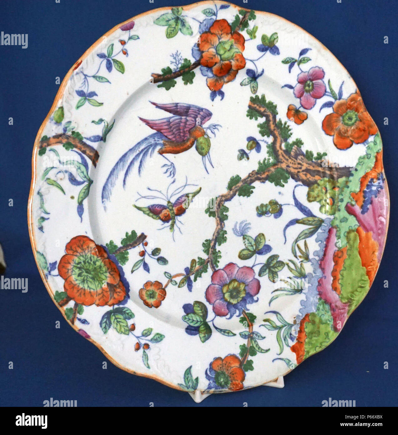 Brameld Rockingham Antique British Porcelain India Pattern Plate Stock ...