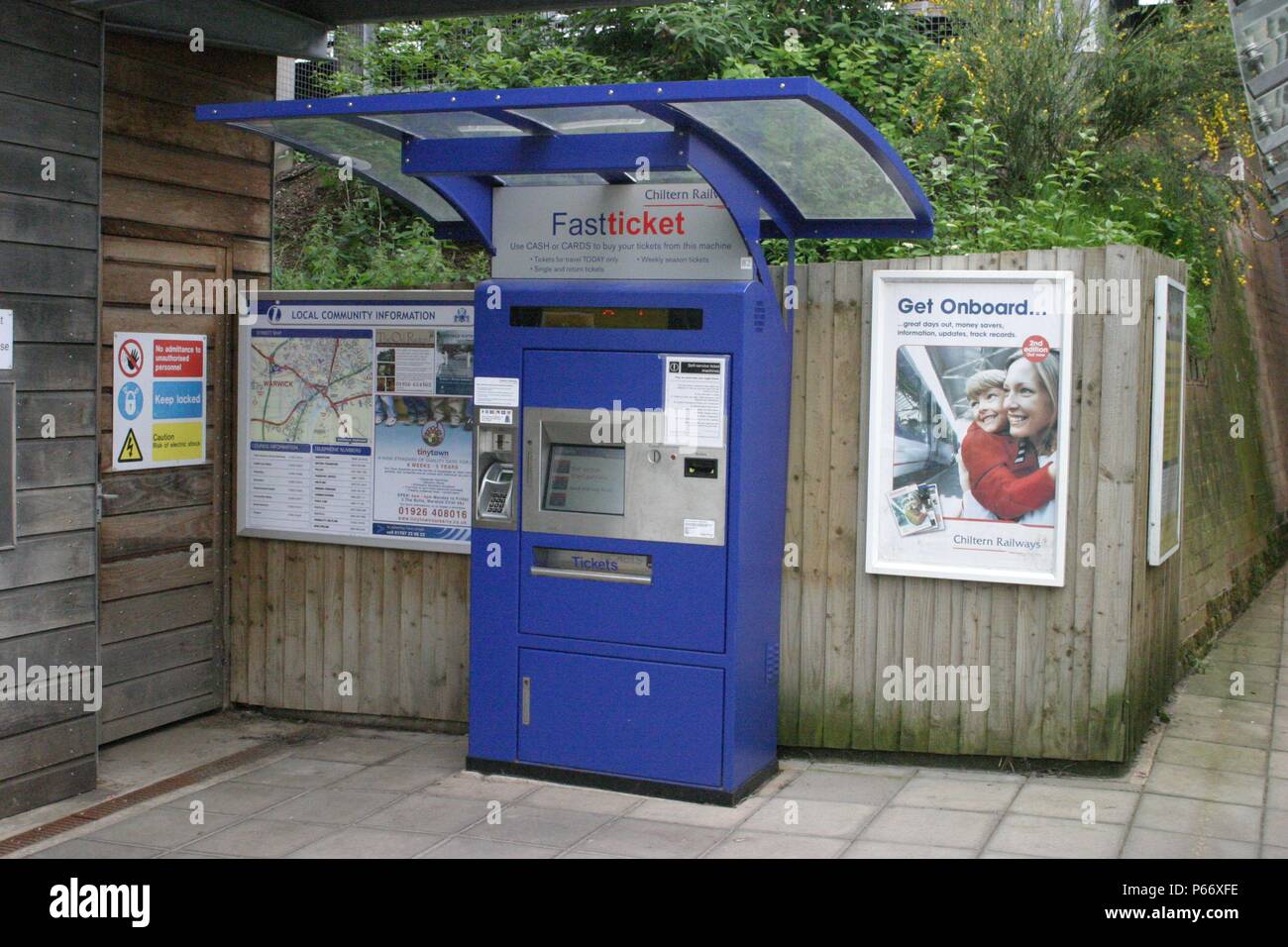 Automated ticket machine at Warwick Parkway station, Warwickshire. 2007 ...