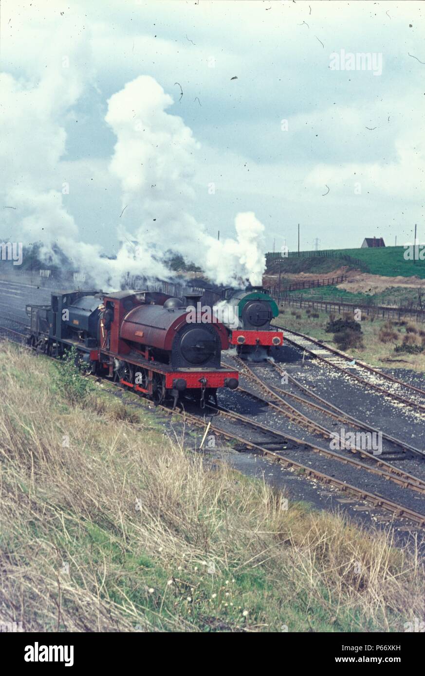 Cadley Hill Colliery on the Derbyshire coalfield with, right, a Hunslet ...