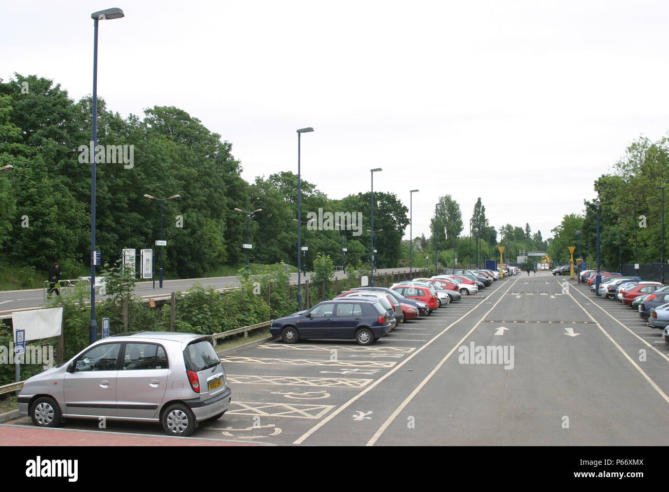 Car parking facility at Acocks Green station, Birmingham. 2007 Stock ...
