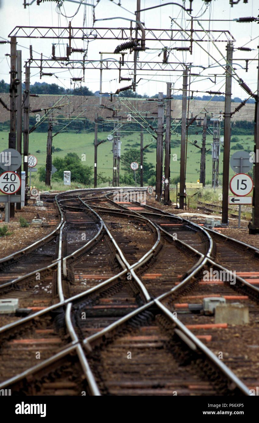 Complex railway junction hi-res stock photography and images - Alamy