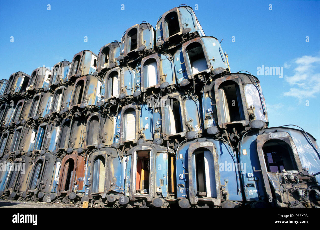 Scrap railway carriages hi-res stock photography and images - Alamy