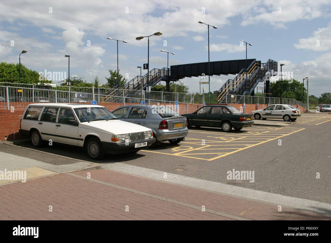Disabled car parking facility at Widney Manor station, West Midlands ...