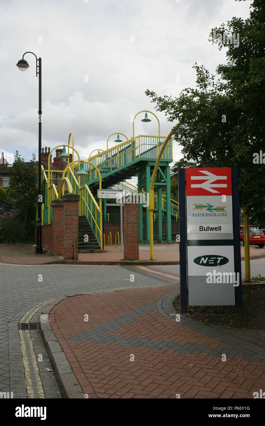 Entrance to Bulwell station and tram interchange at Bulwell ...