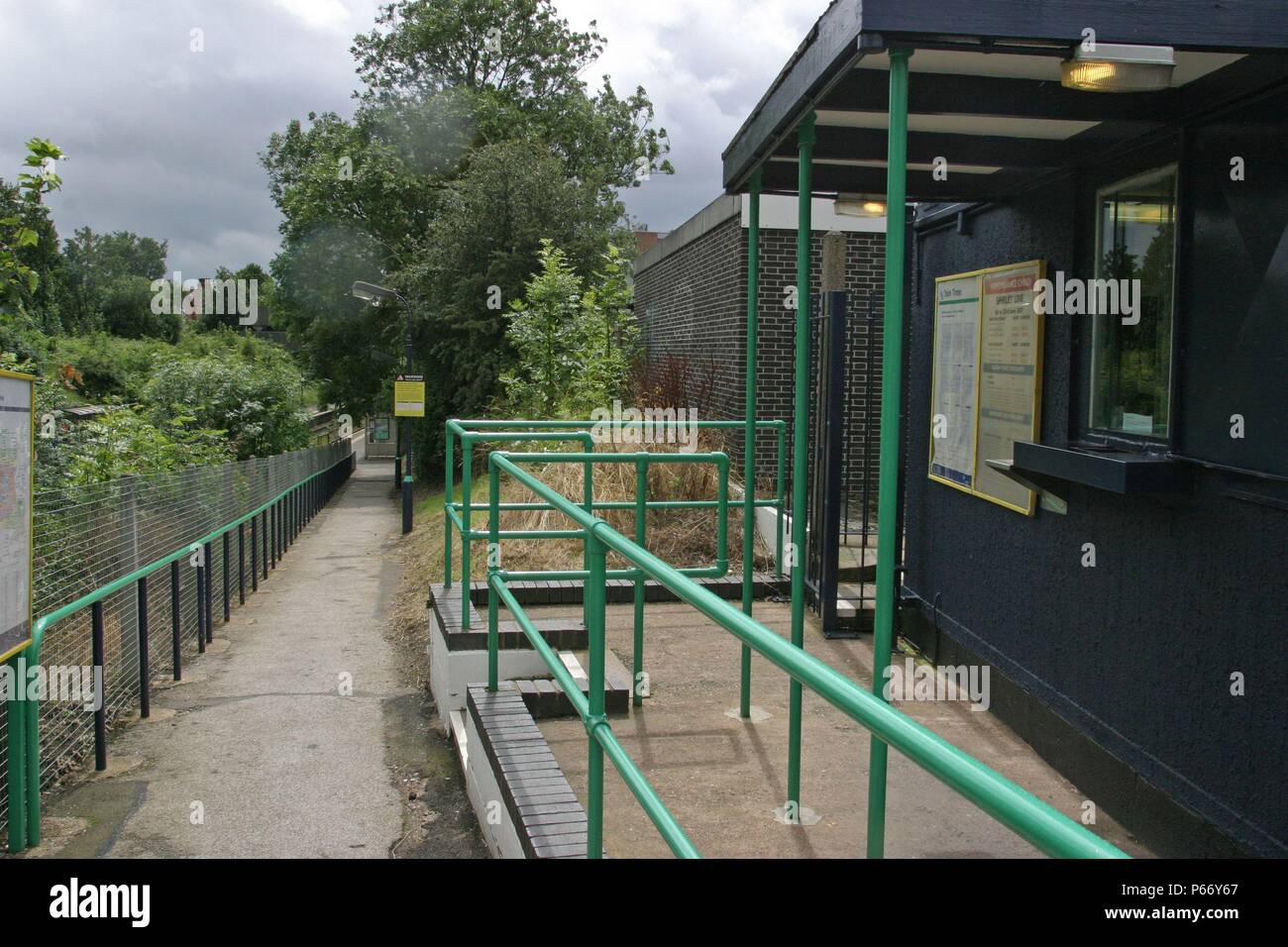 Passenger access and ticket office window at Spring Road station, West ...