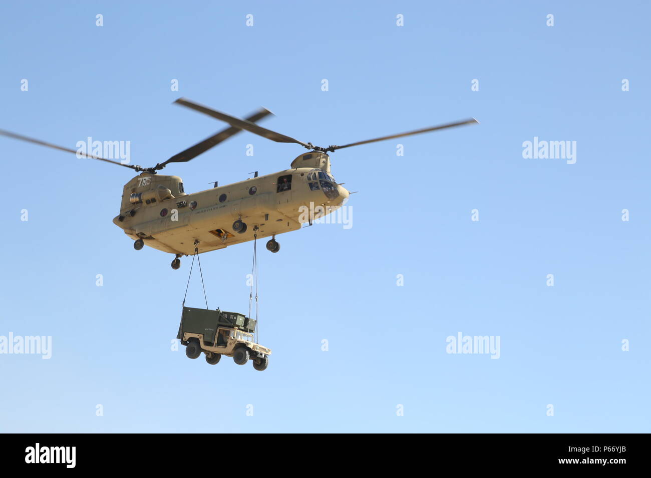 A CH-47 Chinook helicopter assigned to 4-6 Attack Reconnaissance ...