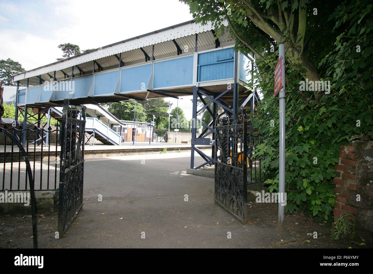 Rear entrance to the station at Malvern Link, Worcestershire. 2007 ...