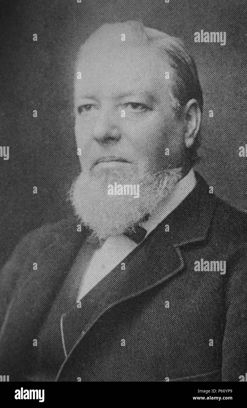 Richard Peacock, engineer 1820 - 1889 Stock Photo - Alamy