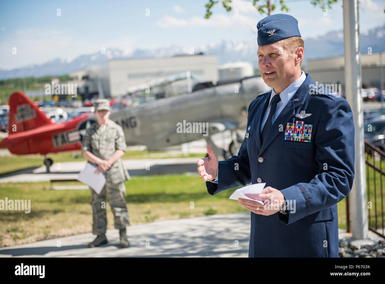 Capt. John Callahan, public affairs officer, 176th Wing, Alaska Air ...